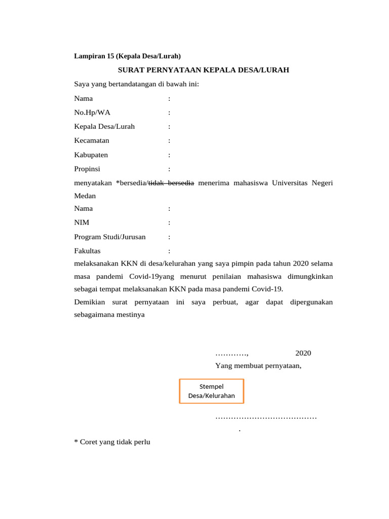 LAMPIRAN 15-18 Dan Jadwal KKN | PDF