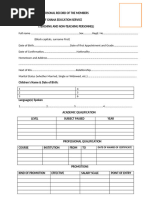 Personal Record Form of The Ghana Education Service 1 | PDF | Career ...