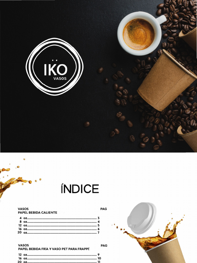 Vasos de Papel para Bebidas IKO | PDF | Objetos geométricos | Geometría