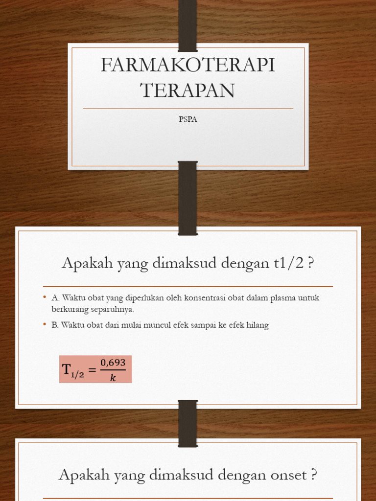 FARMAKOTERAPI TERAPAN - Mhs | PDF