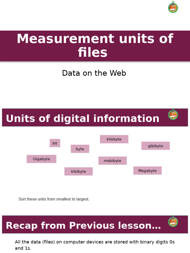 Understanding Digital Information Units | PDF | Byte | Bit