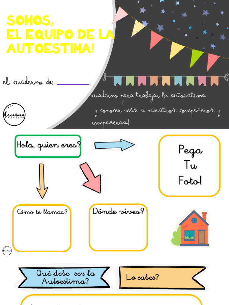 Cuaderno de Autoestima para Niños | PDF