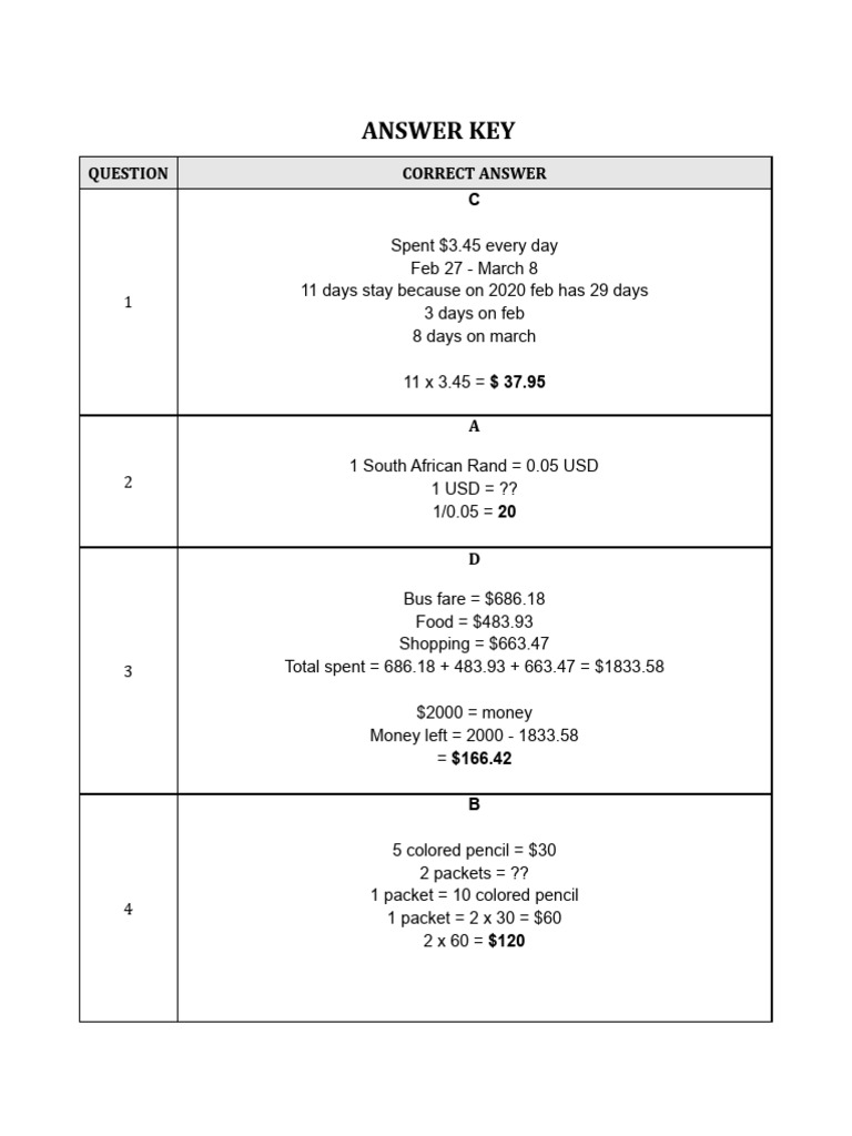 Math Problem Solutions | PDF | Economies