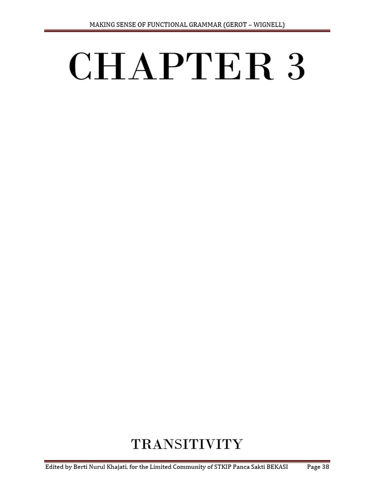 Making Sense of Functional Grammar Gerot PDF | PDF