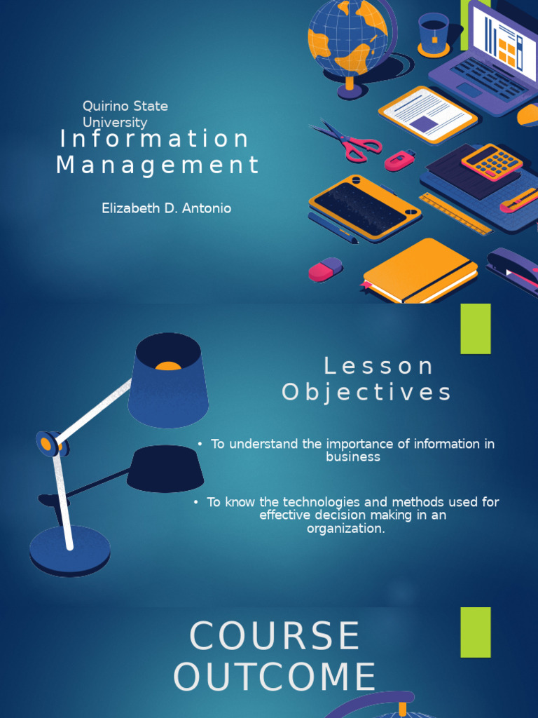 Module 1-Intro To Information Sytem | PDF | Information | Data