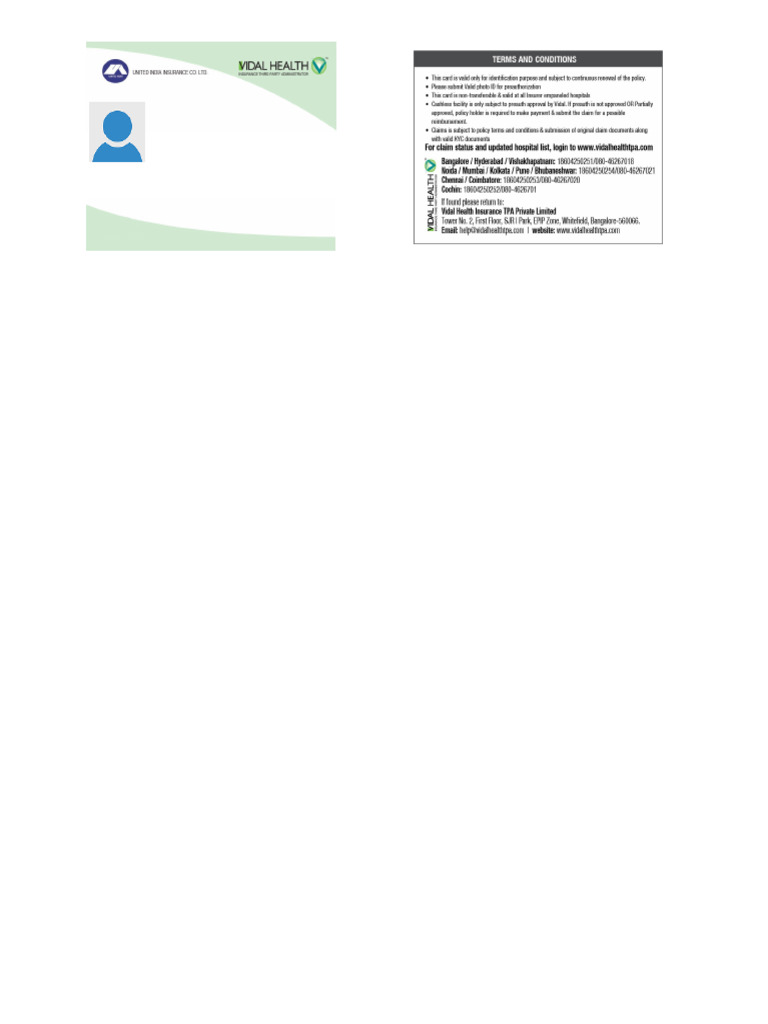 CHE-UI-T1148-001-0004363-B Vimala Devi S F Year/s 43: Card No: Age: Sex | PDF