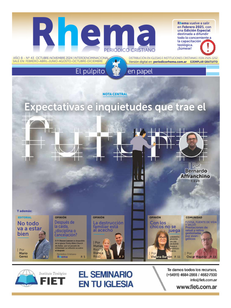 Rhema #43 Octubre Noviembre 2024 - Ed Web | PDF | Dios | Jesús