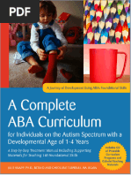 Early Start Denver Model Curriculum Checklist | PDF