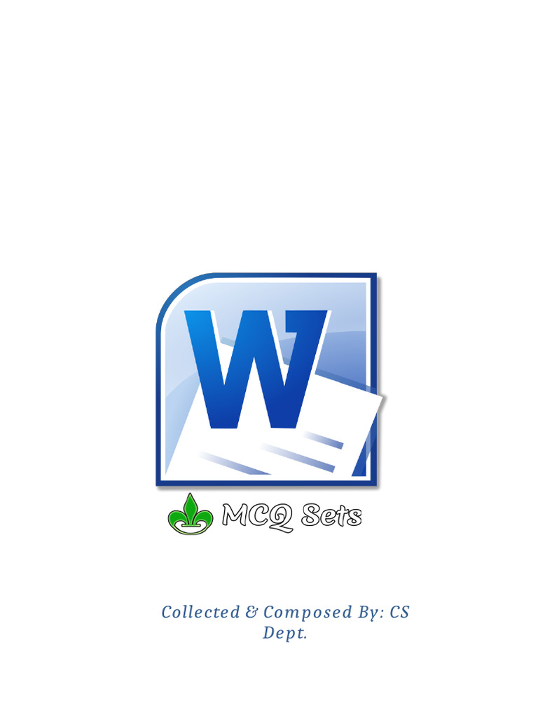 Ms Word MCQ Bank | PDF | Microsoft Word | Keyboard Shortcut