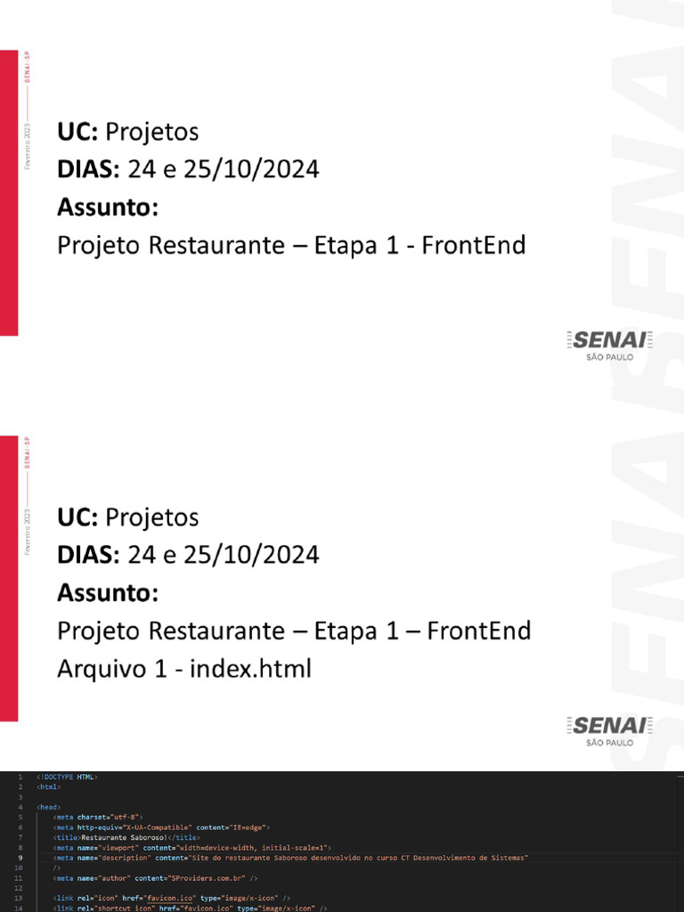 P Restaurante - Et 1 FrontEnd | PDF