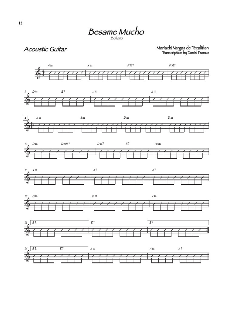 Besame Mucho (Guitar) | PDF
