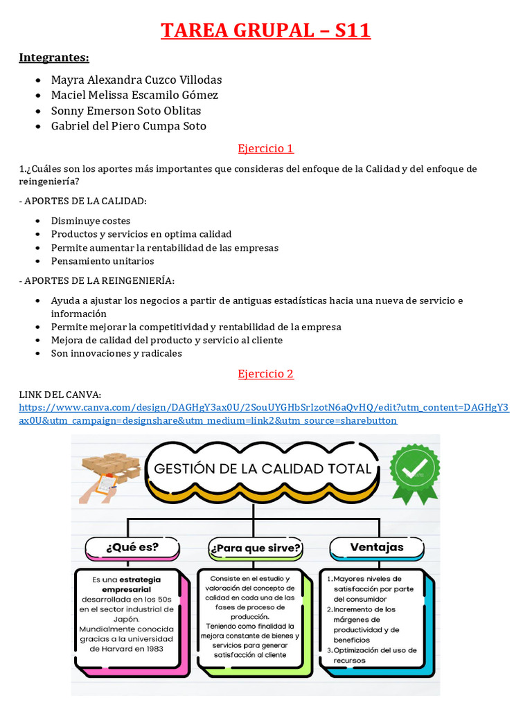 Tarea Grupal - S11 | PDF