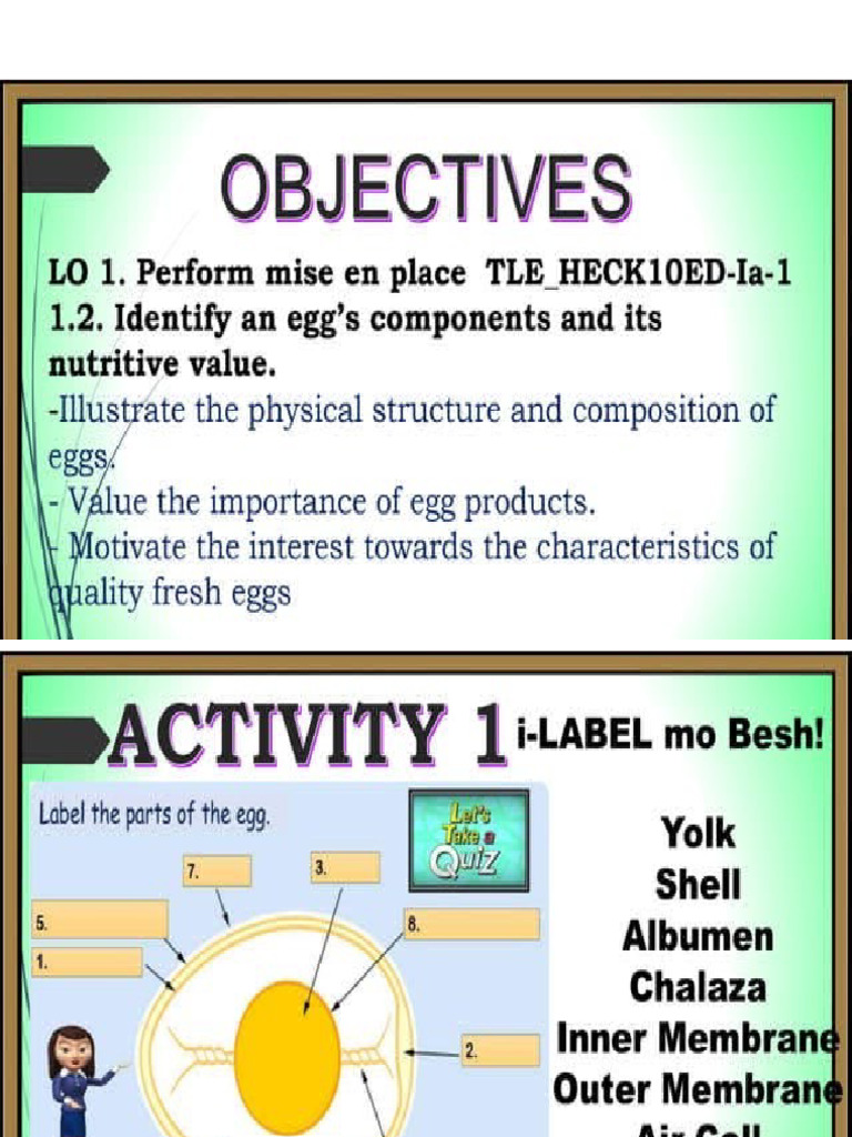 TLE10-Eggs-Quarter 1 | PDF