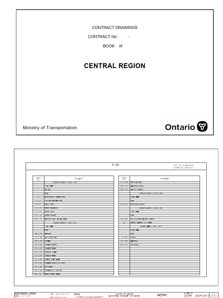 2024-2013 Contract Drawings - Book 2 of 4 | PDF | Transport | Road ...
