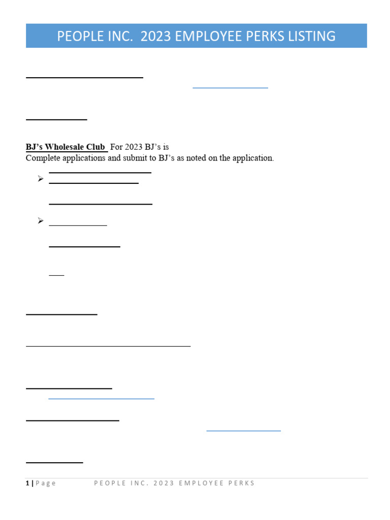 People Inc. 2023 Employee Perks Guide | PDF | Buffalo | Business