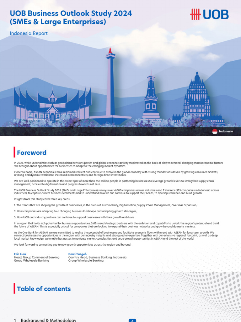 Uob Business Outlook Study 2024 Indonesia Report en | PDF | Supply ...