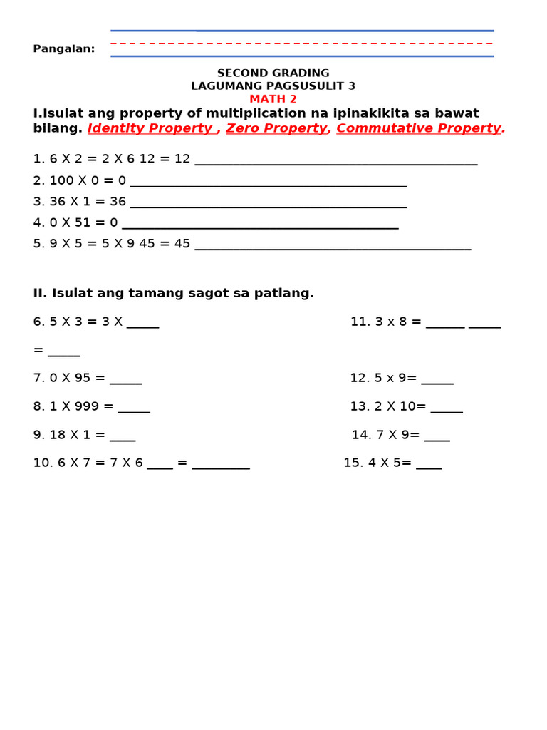2nd QUARTER Summative Test 3 | PDF
