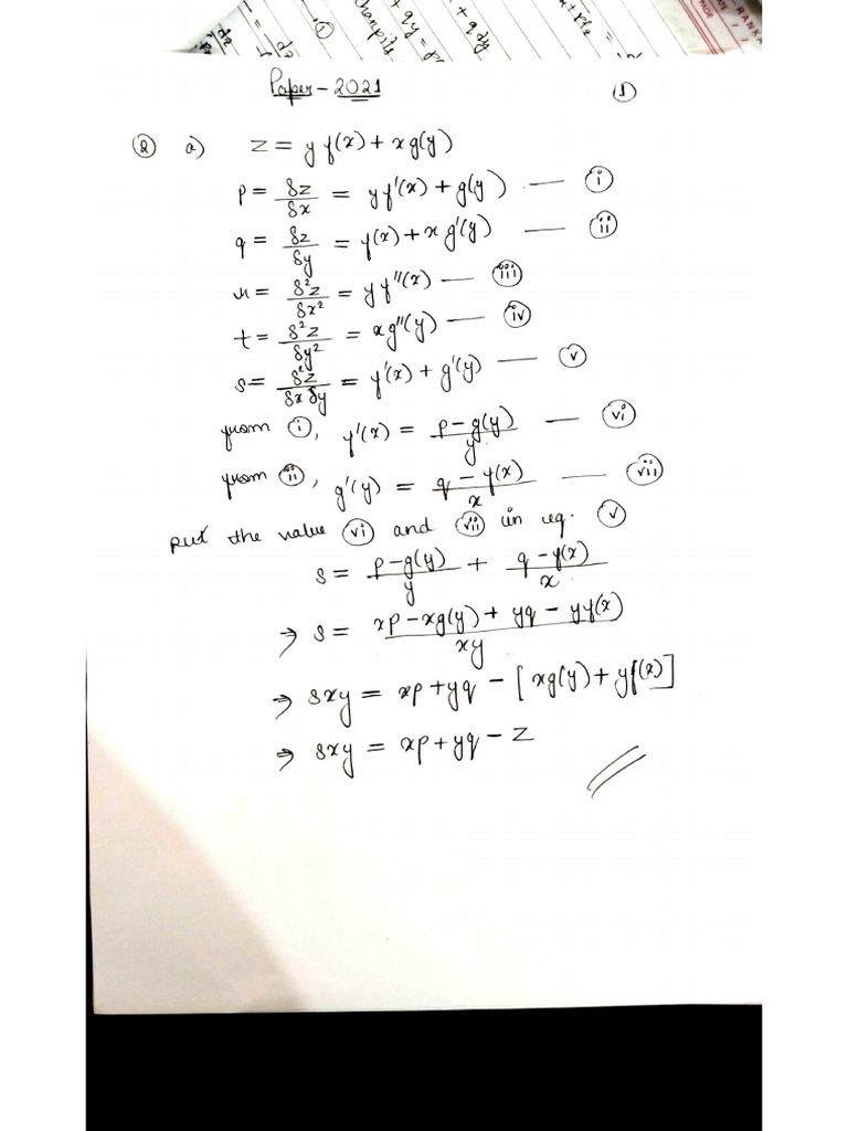 Maths 2021 Paper | PDF