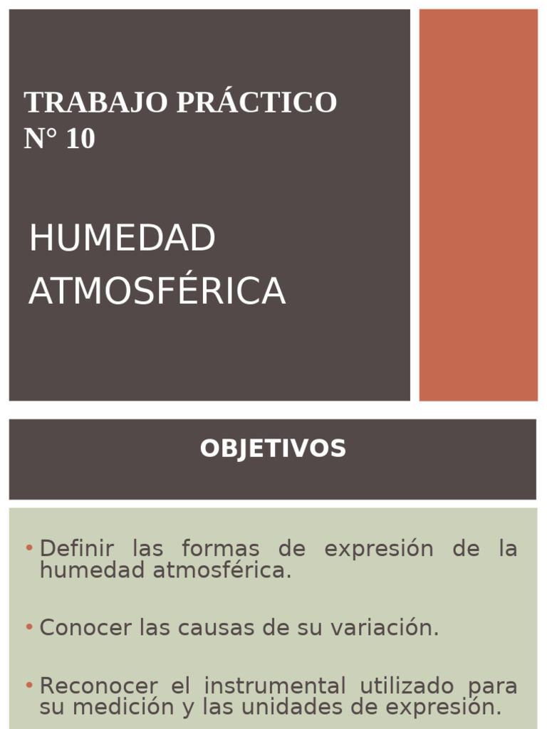 TPN 10 | PDF | Humedad | Vapor de agua