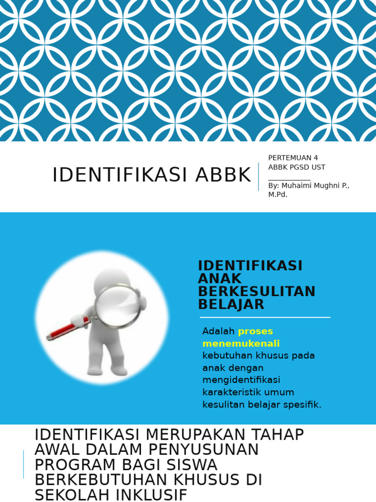 Materi Identifikasi ABBK 2021 | PDF