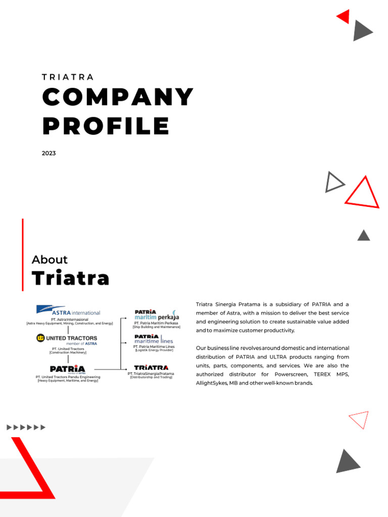 Company Profile Triatra 2023 | PDF