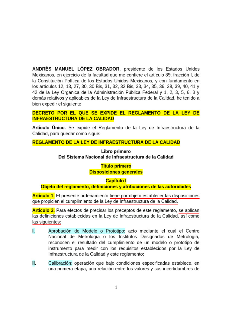 Proyecto de RLIC 28ago24 | PDF | Metrología | Calibración