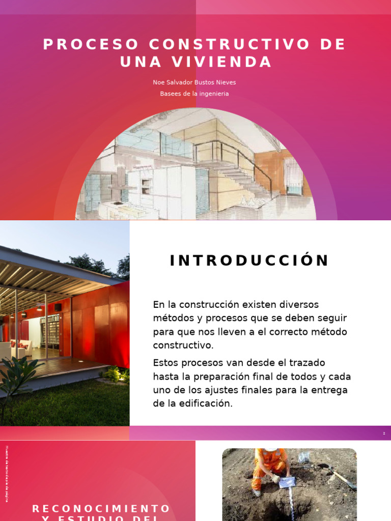 Proceso Constructivo de Una Vivienda | PDF
