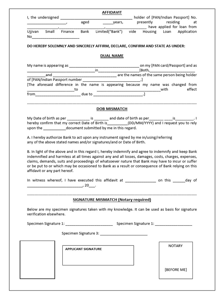 All Declaration Forms - Housing-1 | PDF