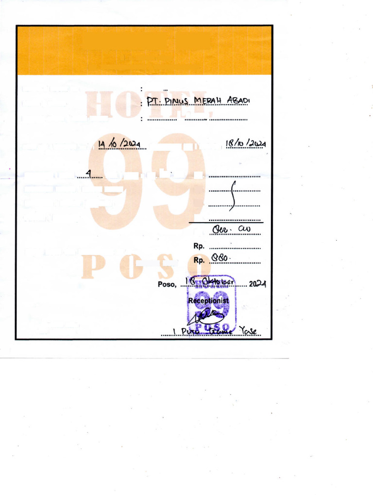 Scan Hotel 99 Poso | PDF