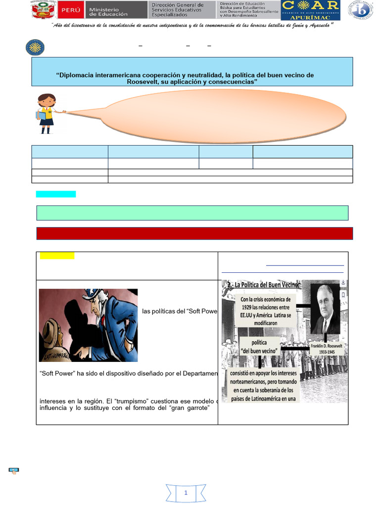DMPA 21 - Historia 4-2024 | PDF | America latina | Los Estados Unidos