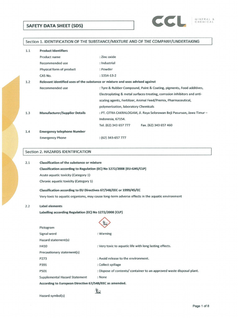MSDS DG LOAD ON YITA264W-min | PDF | Dangerous Goods | Toxicity
