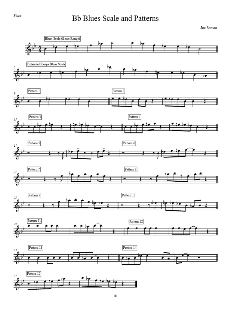Blues Patterns - Flute | PDF