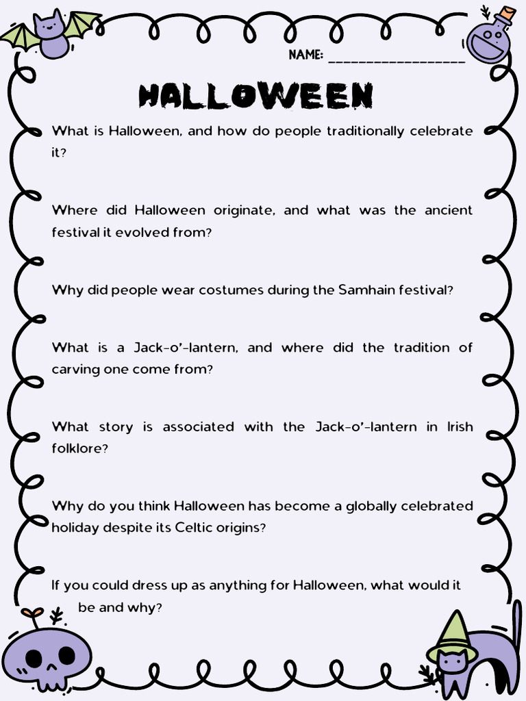 Halloween Questions | PDF