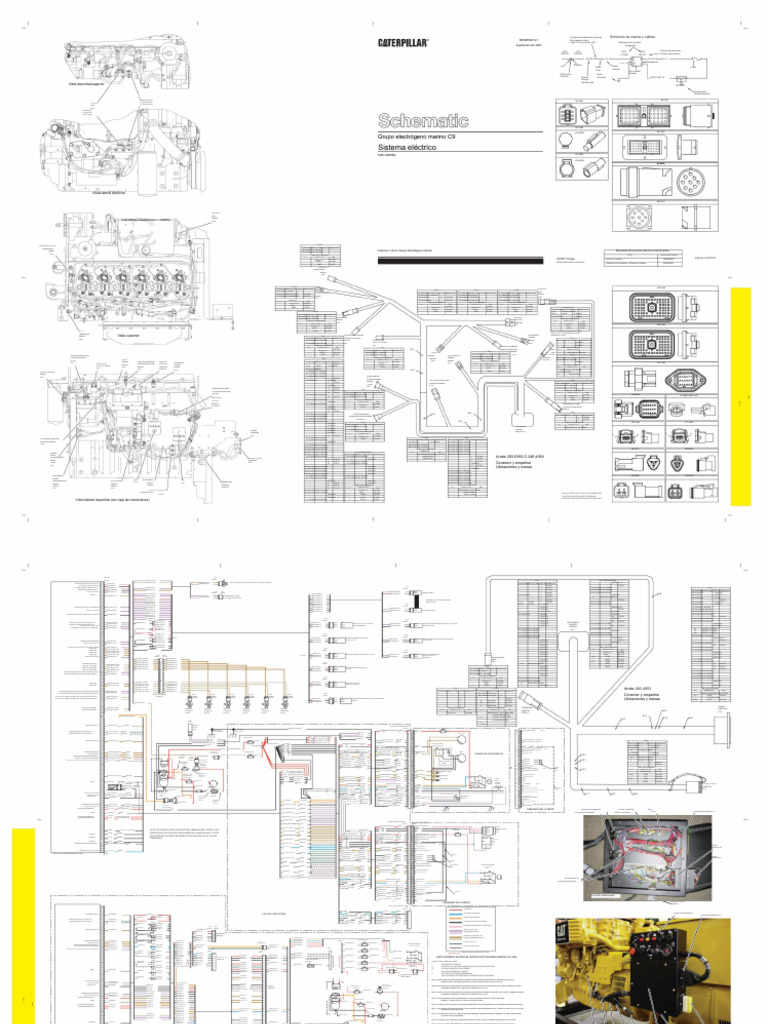 Caterpillar C9 Schematic PDF | PDF | Conector eléctrico | Componentes ...