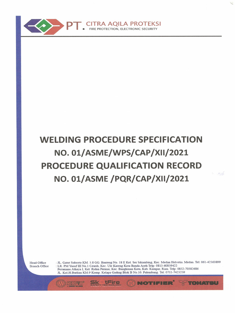 WPS PQR | PDF