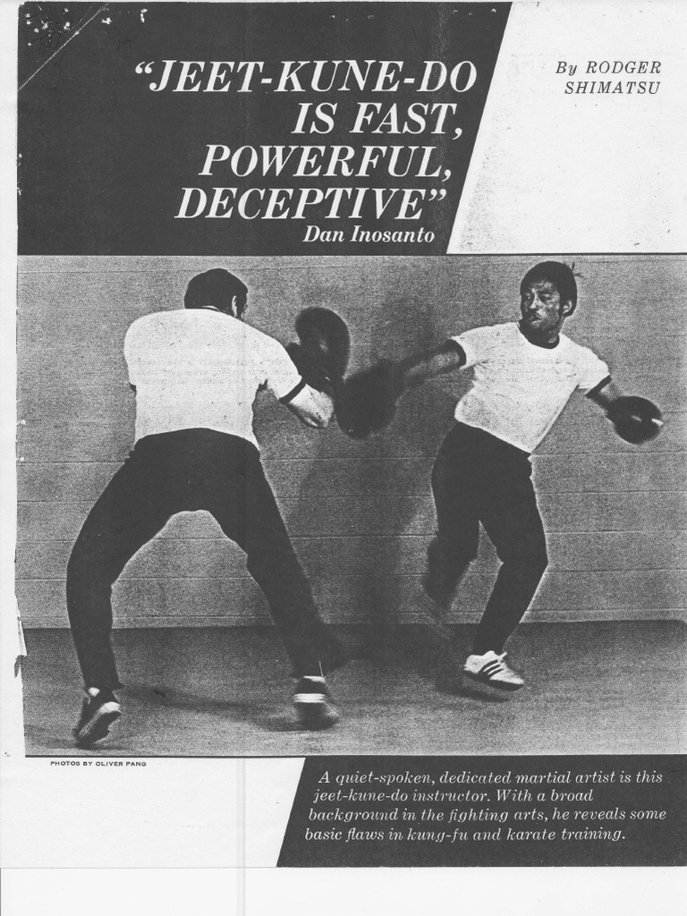 JKD Is Fast Powerful Deceptive | PDF | Jeet Kune Do | Asian Martial Arts
