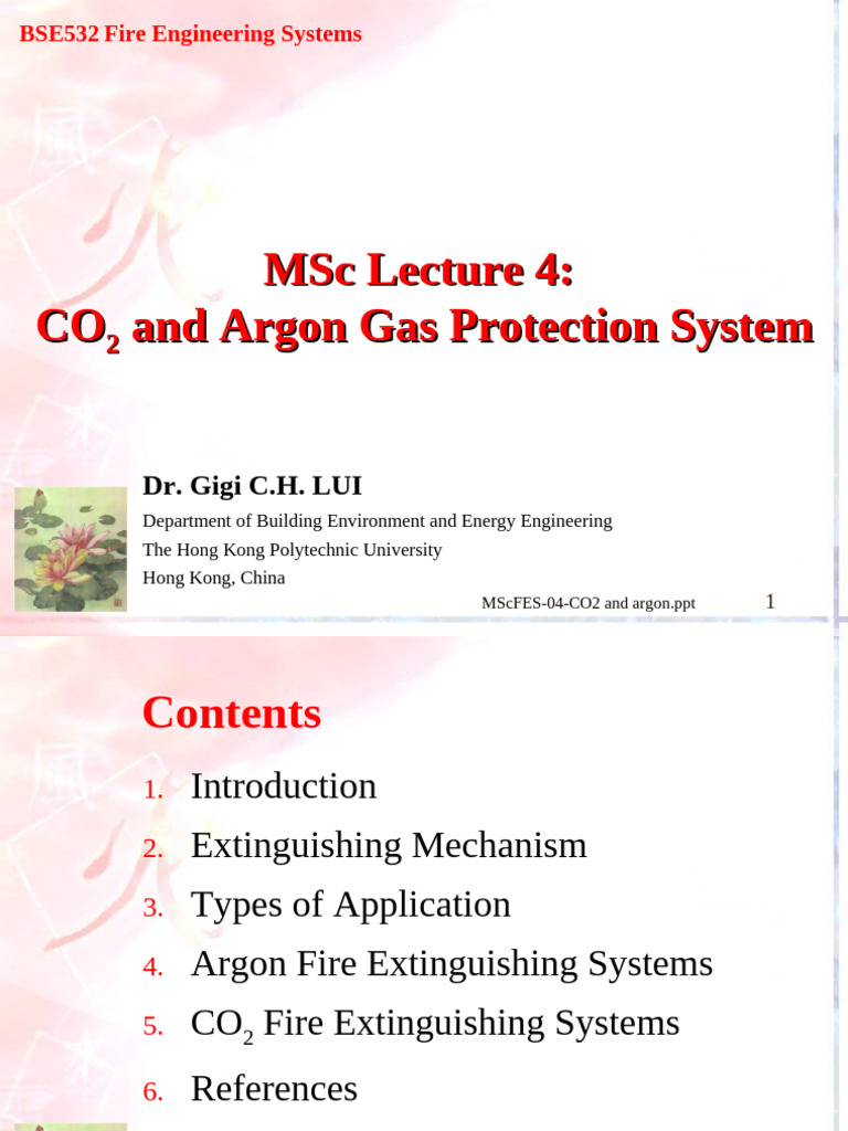CO2 and Argon Fire Extinguishing Systems | PDF | Carbon Dioxide ...
