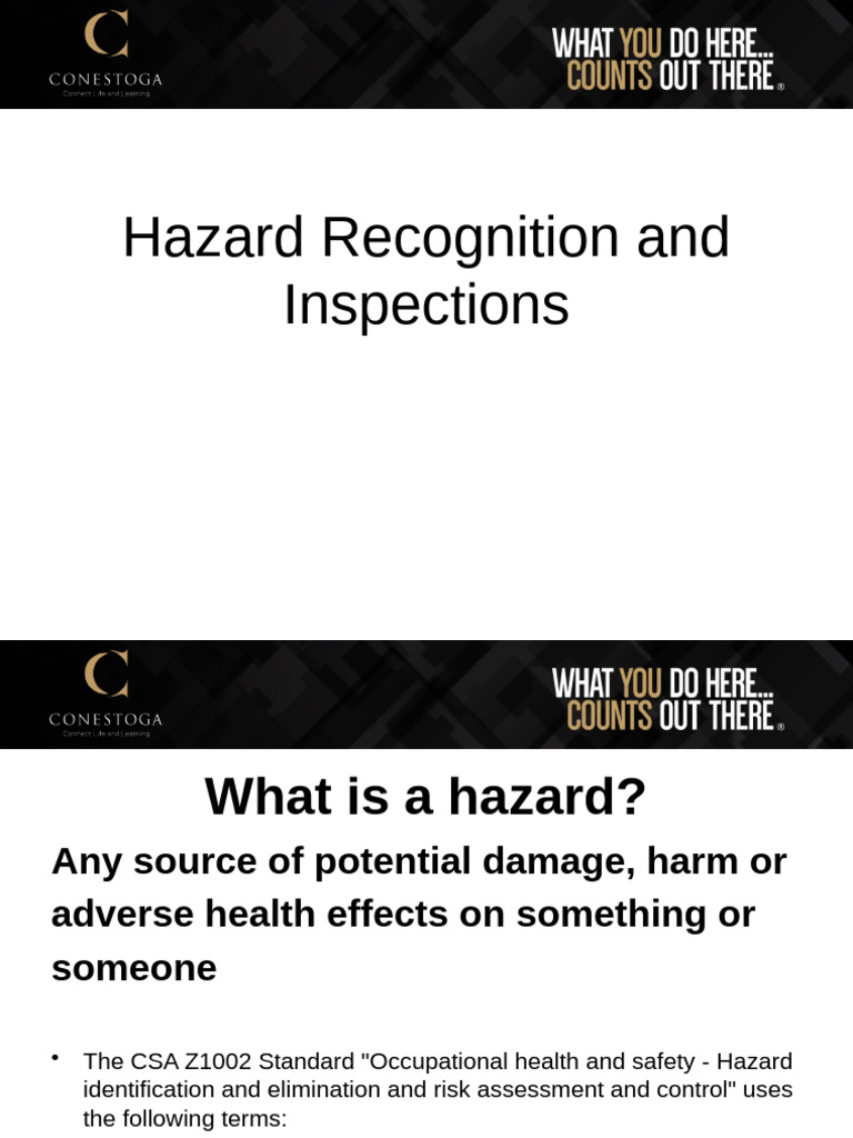 Week 3 Hazard Identification | PDF | Hazards | Risk