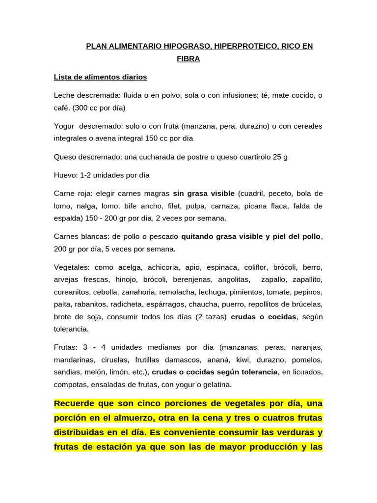 Plan Alimentario Saludable | PDF | Fruta | ensalada