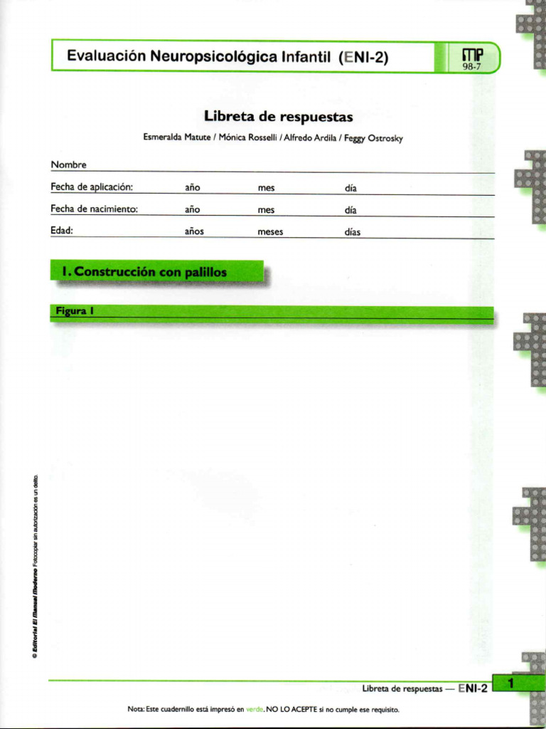 Protocolo de Respuestas ENI-2 | PDF