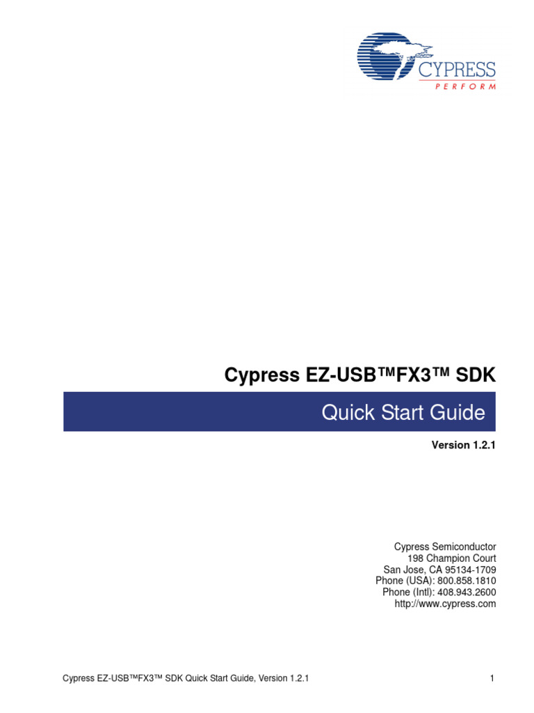 Getting Started With FX3 SDK | PDF | Usb | Integrated Development Environment