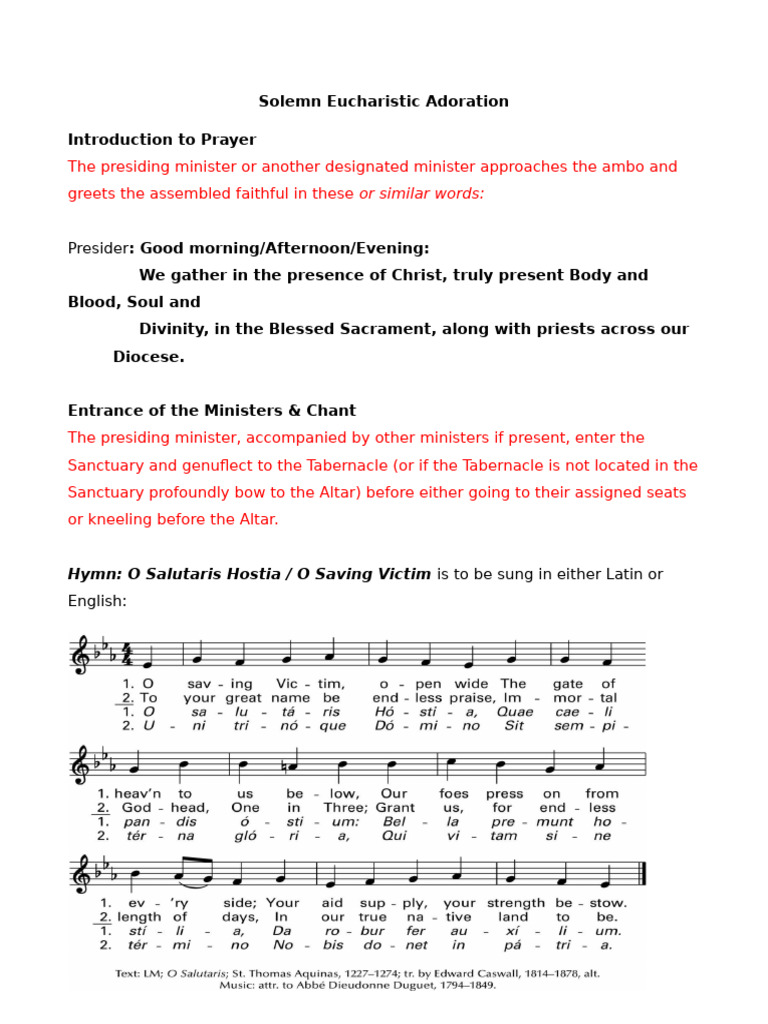 Eucharistic Adoration Guide | PDF | Confession (Religion) | Eucharist