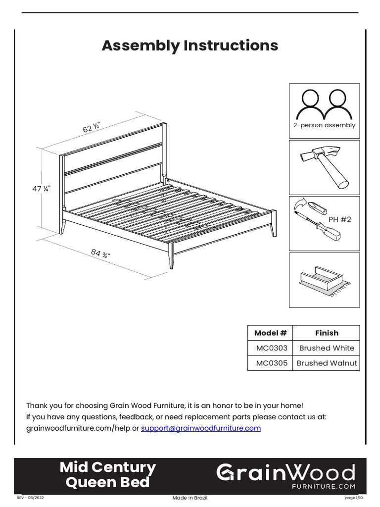 Ai - Mc03 - Queen Bed - June2023 | PDF