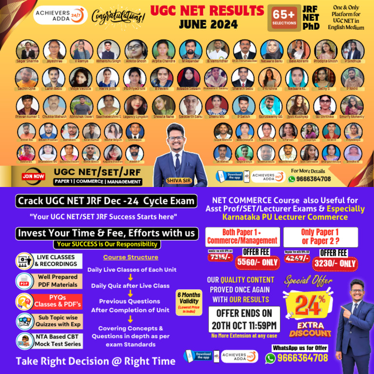 UGC NET Results | PDF | Tests