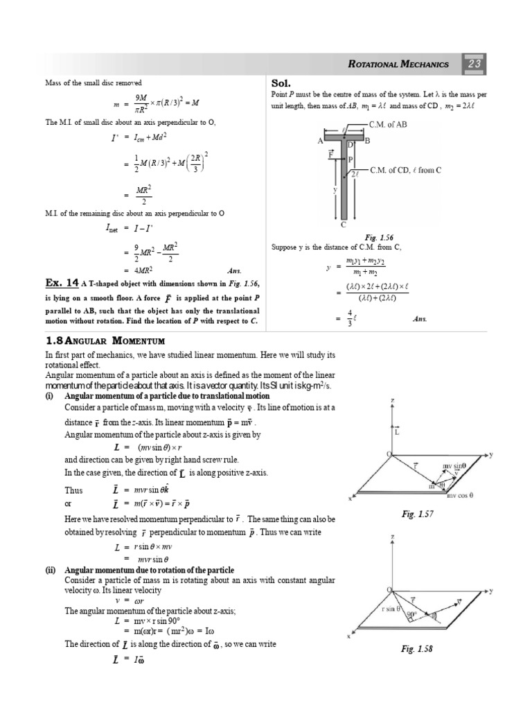 Angular Momentum, Angular Impulse, Rolling Motion | PDF | Rotation Around A Fixed Axis | Angular ...