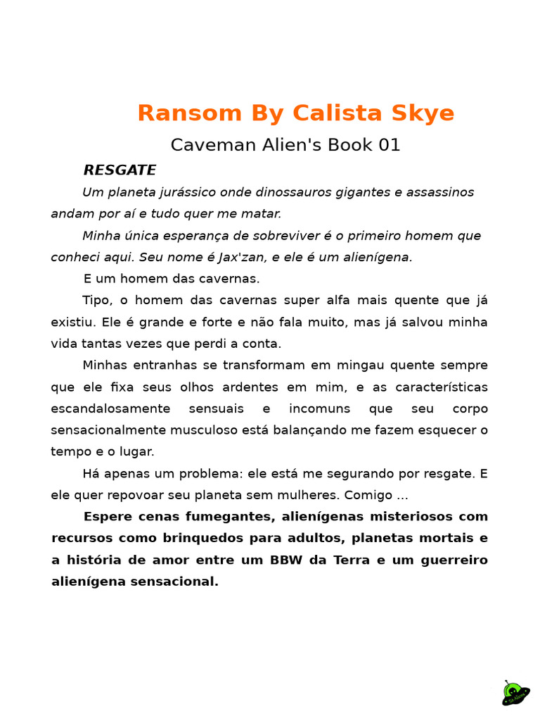 01-Ransom by Calista Skye | PDF | Vida extraterrestre | Olho
