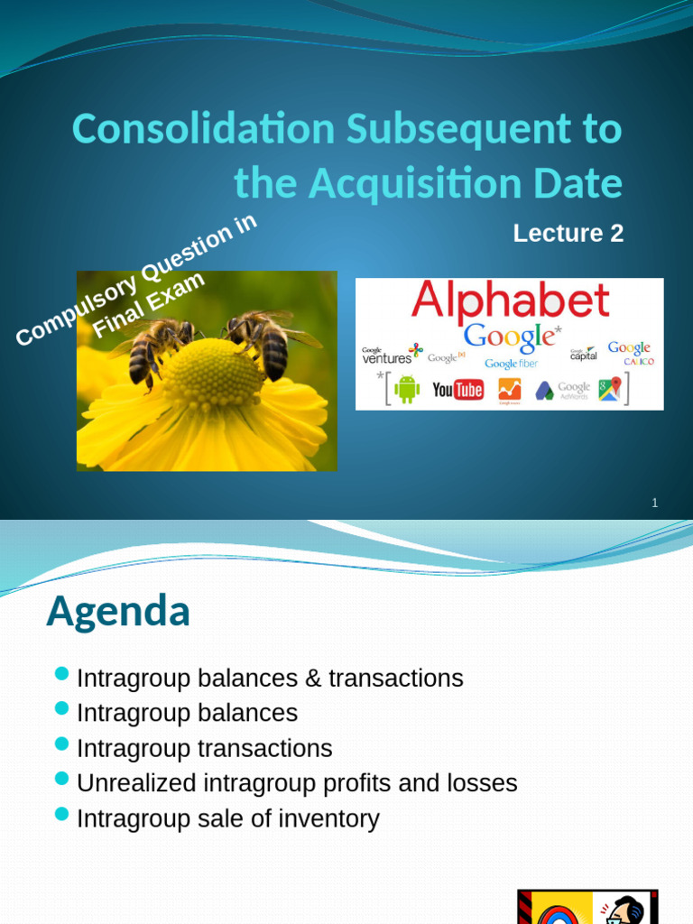 Lecture 2 Consolidation Subsequent To The Date of Acquisition | PDF ...
