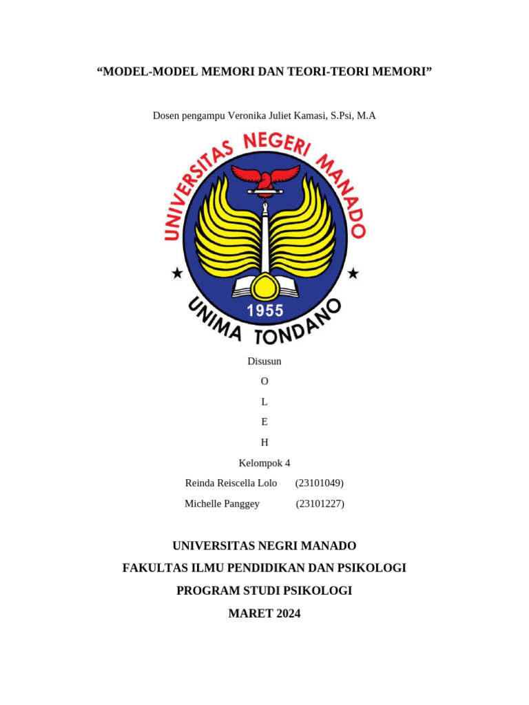 Model dan Teori Memori | PDF