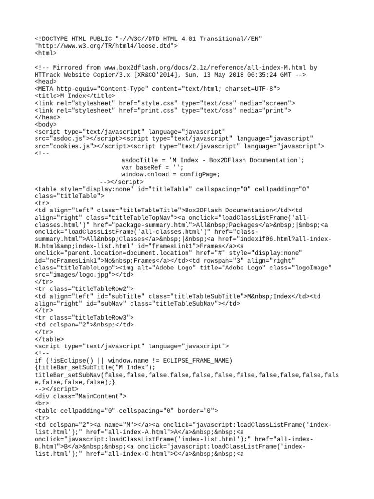 All Index M | PDF | Constructor (Object Oriented Programming) | Programming