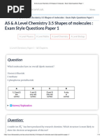 VSEPR Lab Activity - ANSWER KEY | PDF | Chemical Bond | Molecules